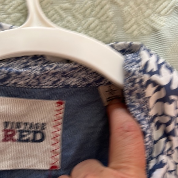 Vintage Red | Shirts | Vintage Red Mens Large Button Down Short Sleeve ...